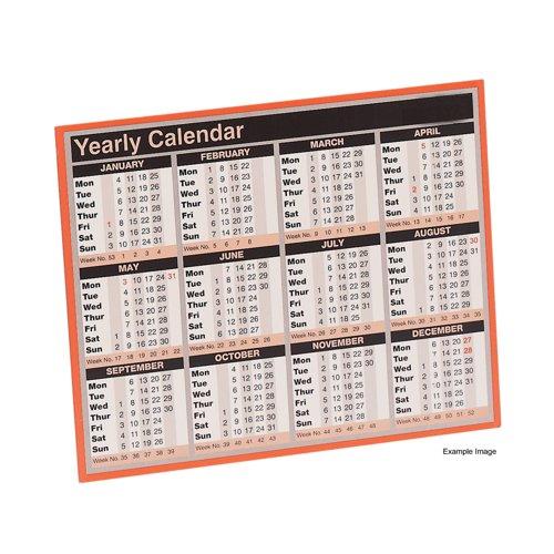 Q-Connect Year-To-View Desk Calendar | KFYC1 | Calendar